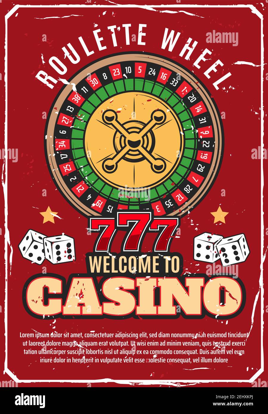 Old roulette wheel Banque d'images vectorielles - Alamy