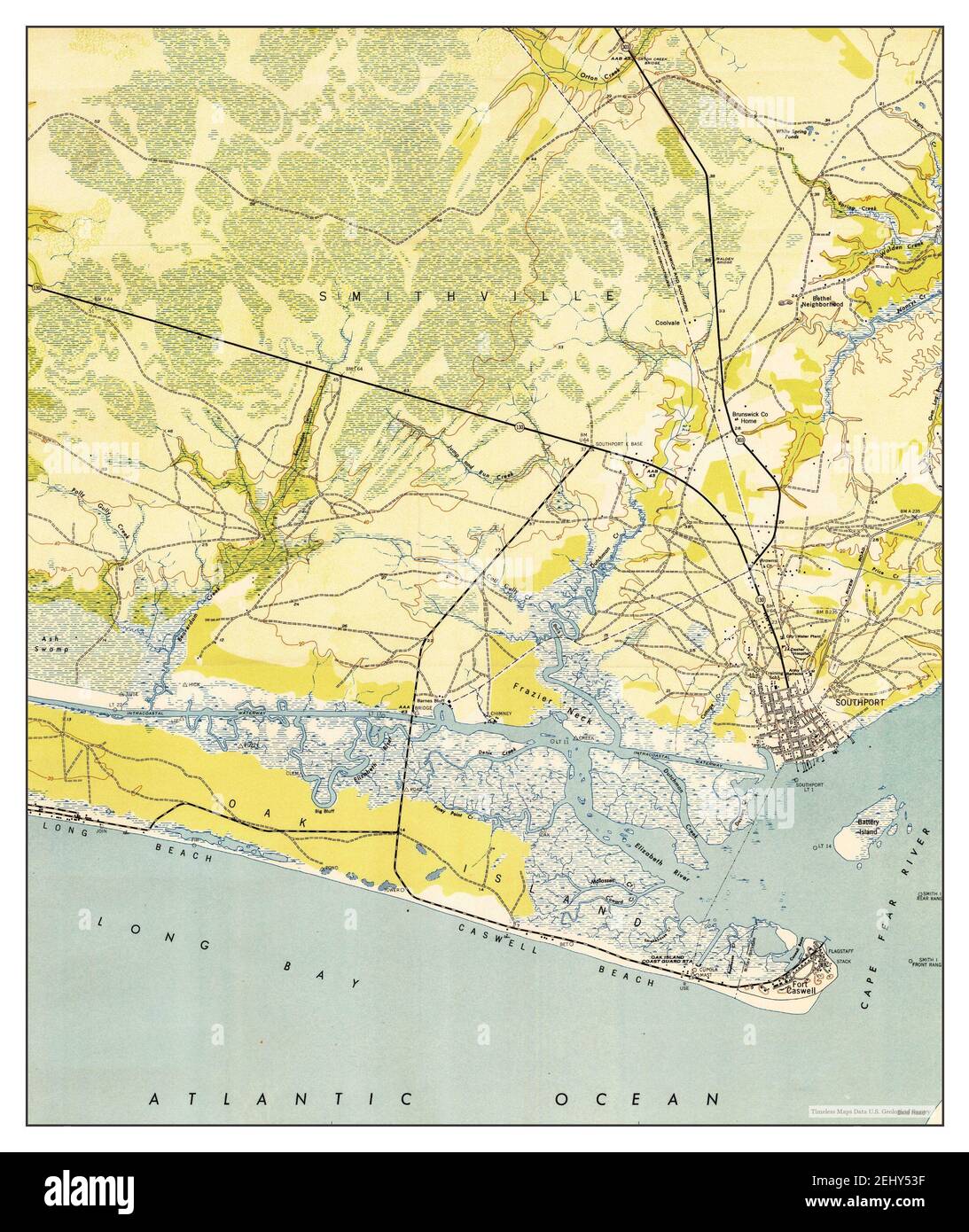 Carte de southport Banque d'images détourées - Alamy