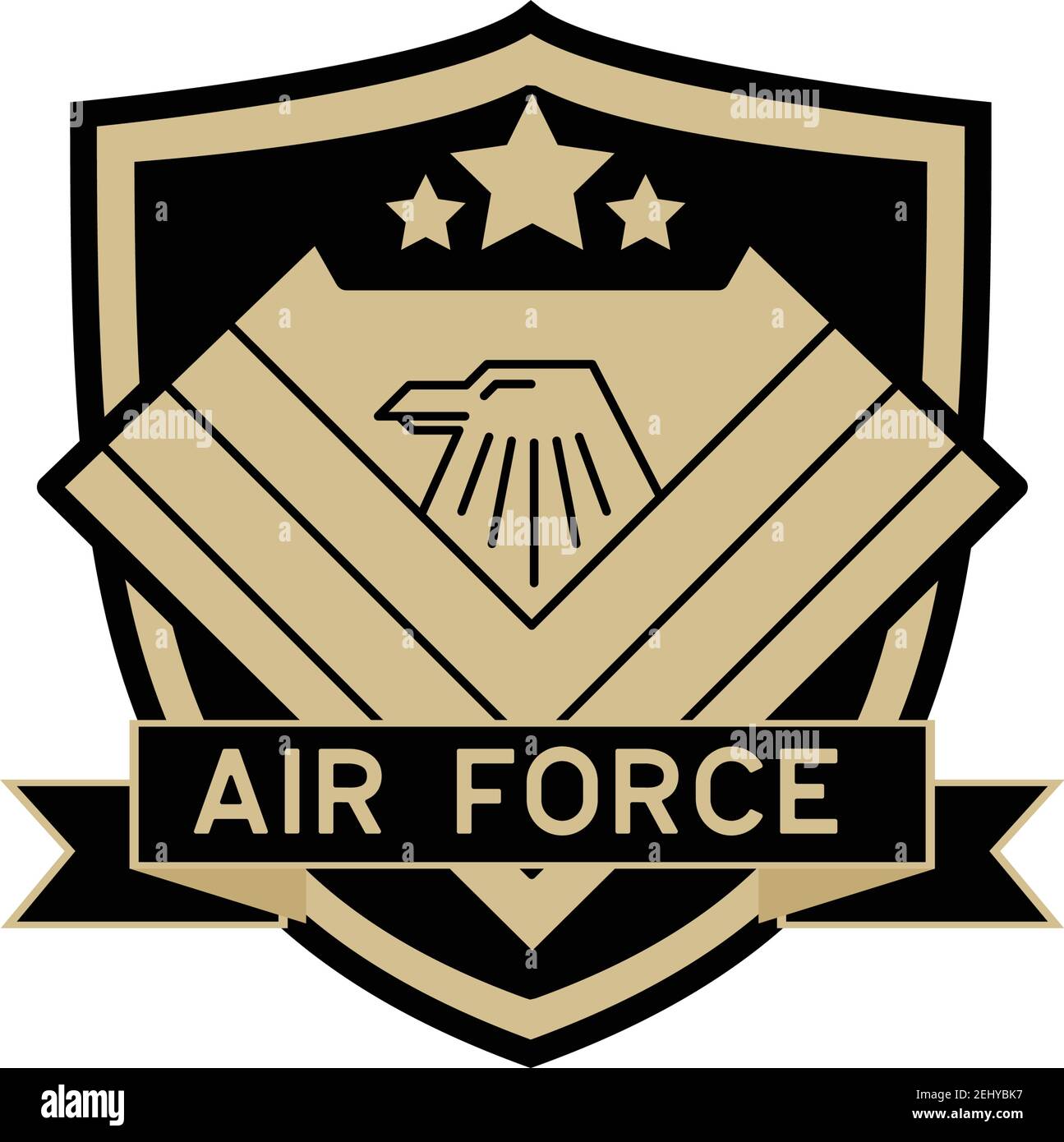 logo de l'insigne militaire isolé sur fond blanc, illustration ...