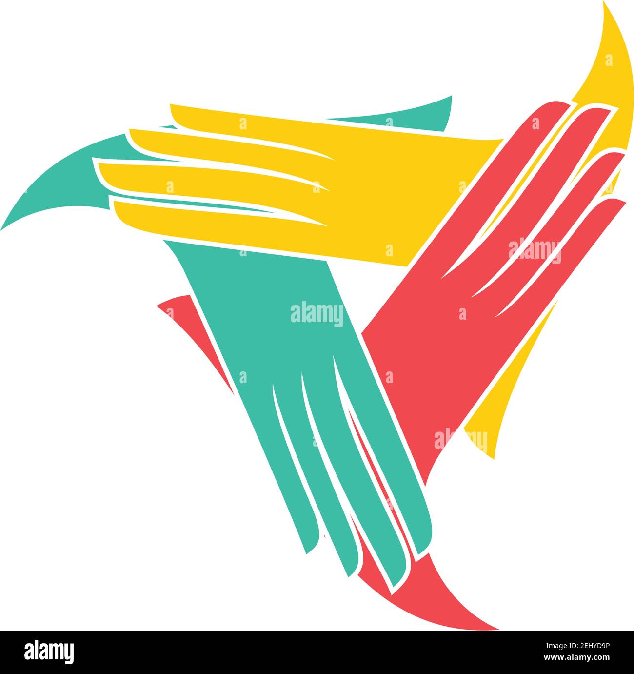 logo de l'interprète de langue des signes. illustration vectorielle ...