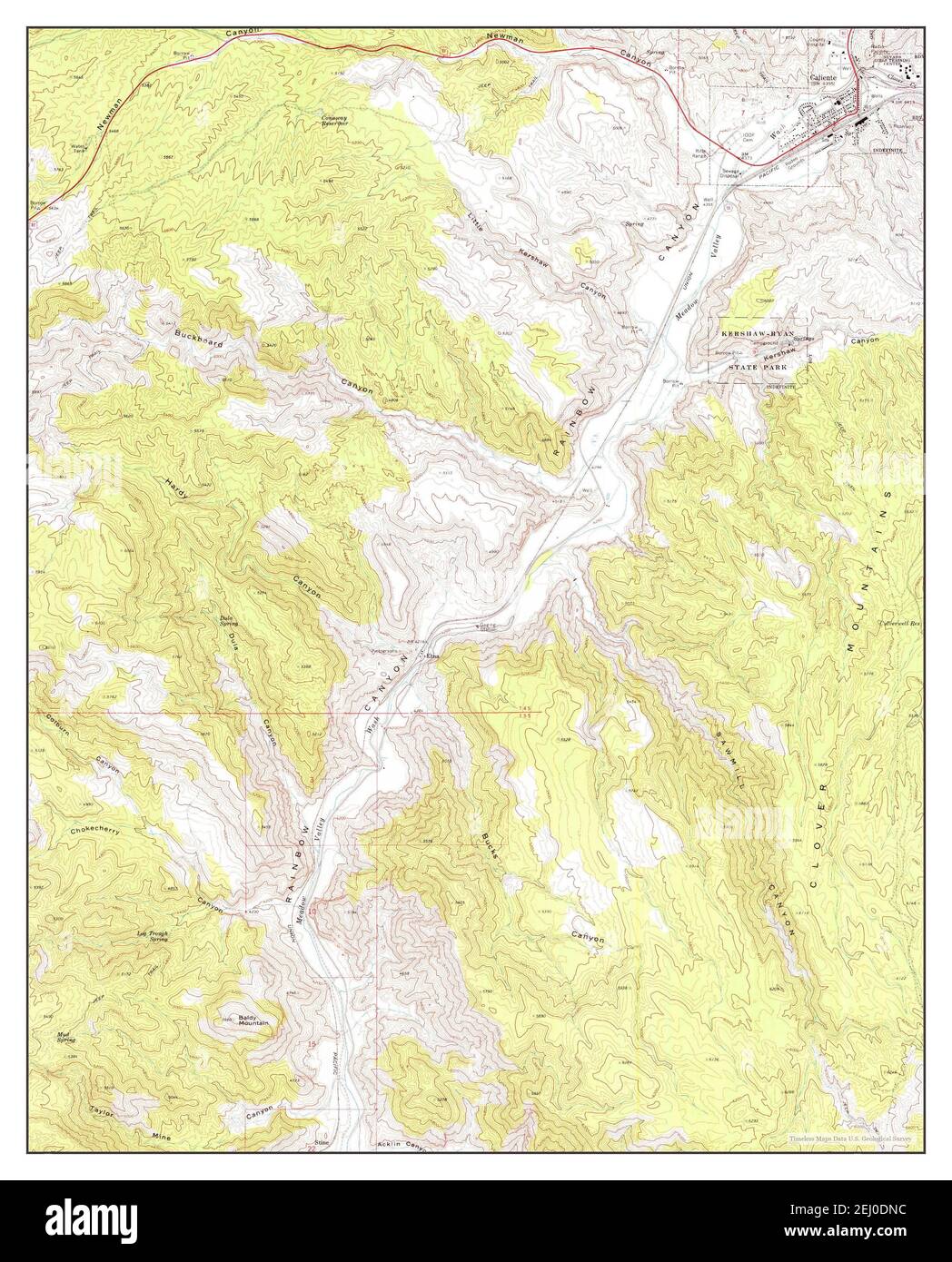 Carte routière du nevada Banque d'images détourées - Alamy