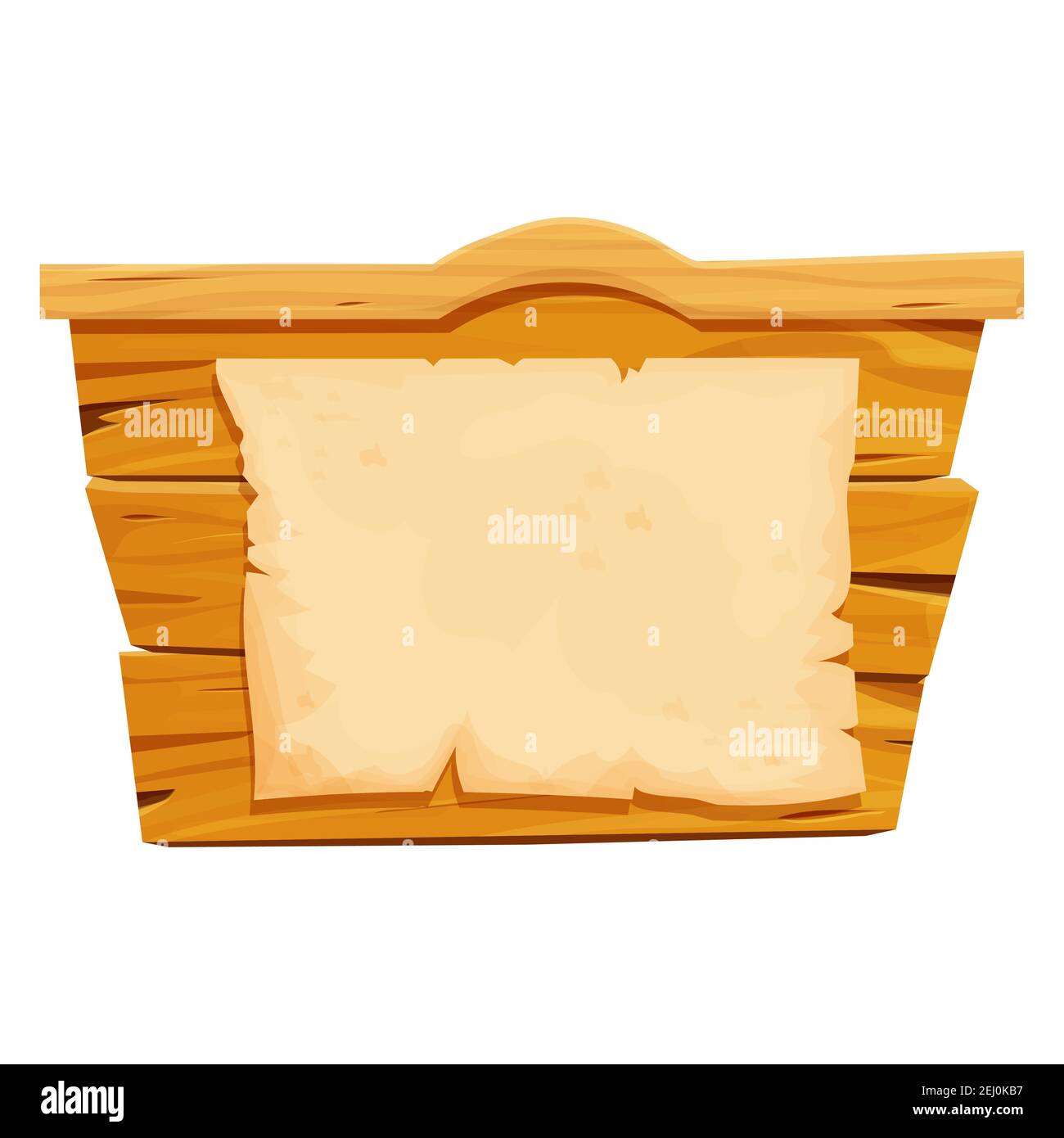 Parchemin vierge western Banque d'images vectorielles - Alamy