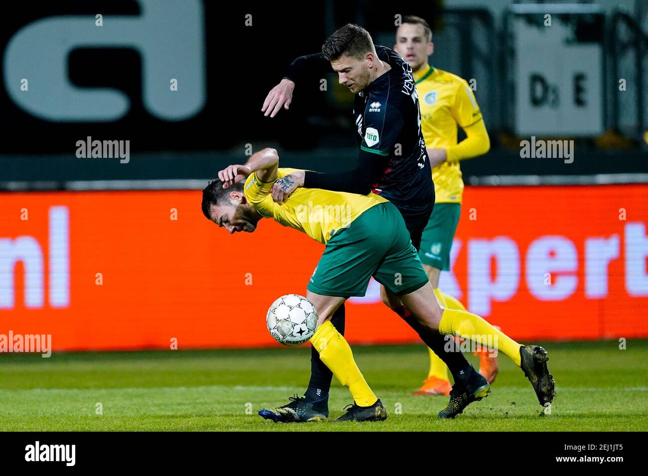 SITTARD, PAYS-BAS - FÉVRIER 20: Roel Janssen de Fortuna Sittard ...