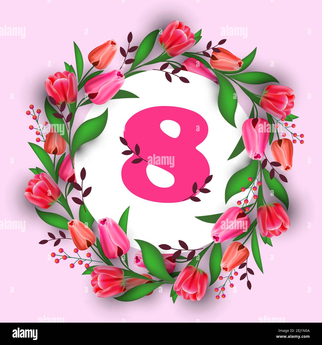 fête des femmes 8 mars fête fête bannière circulaire ou accueil carte ...