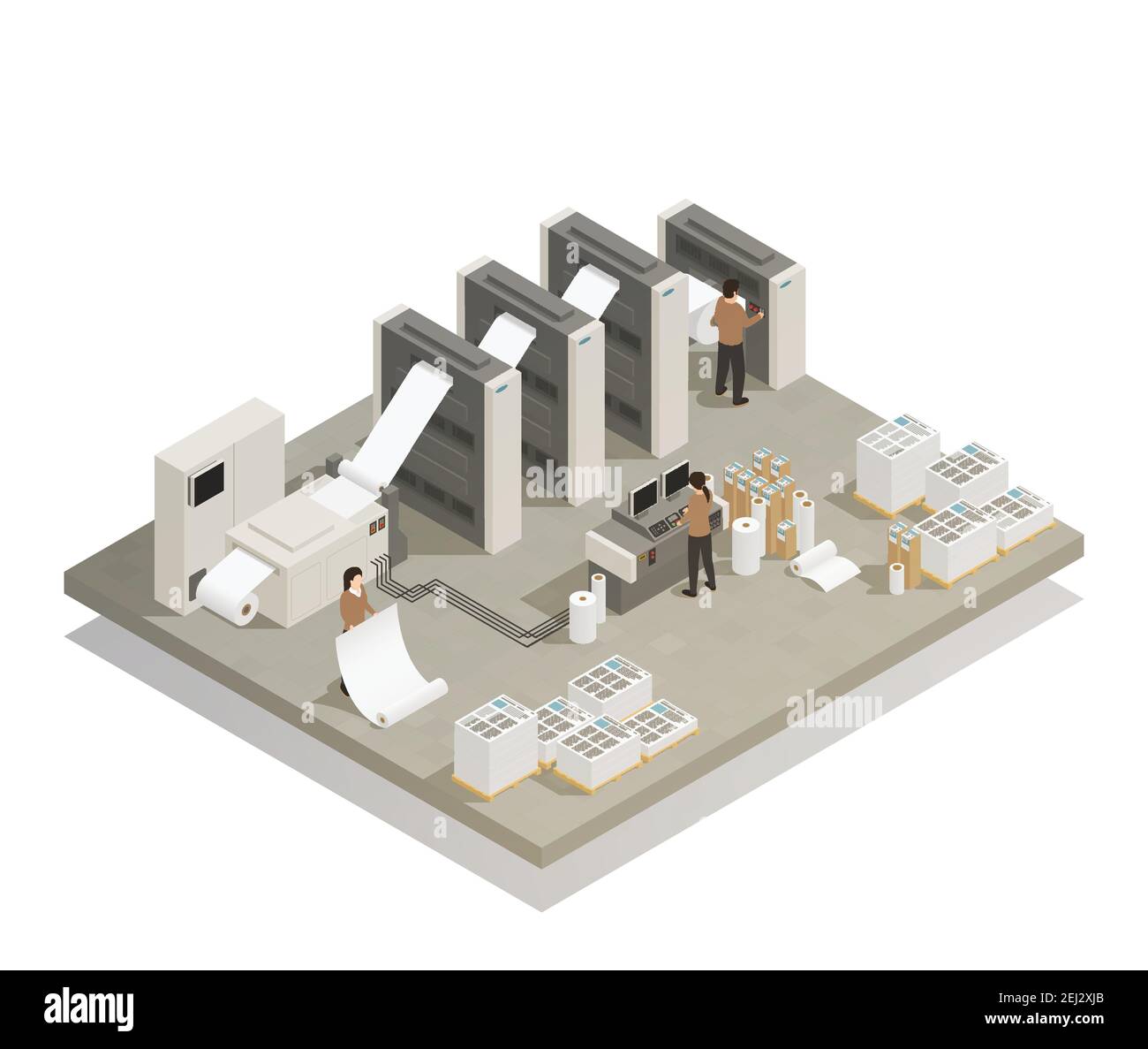 Presse rotative offset Banque d'images détourées - Alamy