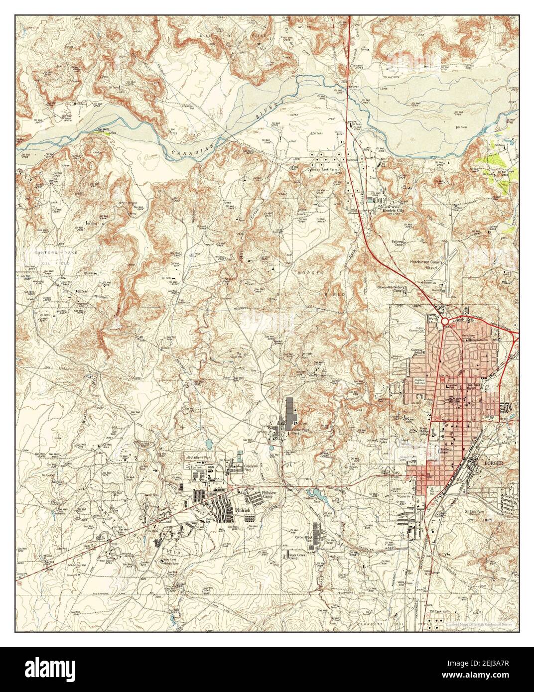 Carte bourger texas Banque d'images détourées - Alamy