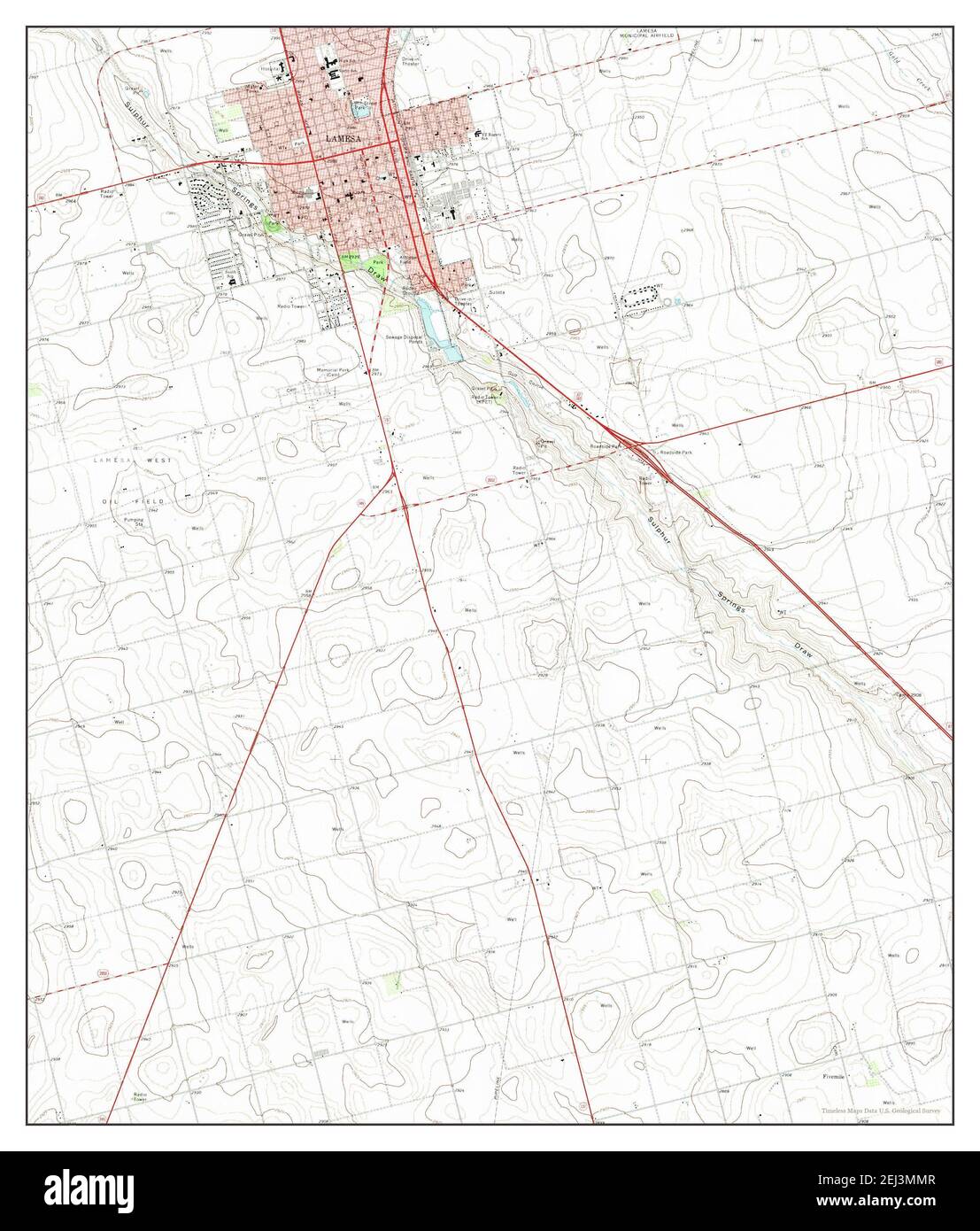 Carte de lamesa texas Banque d'images détourées - Alamy