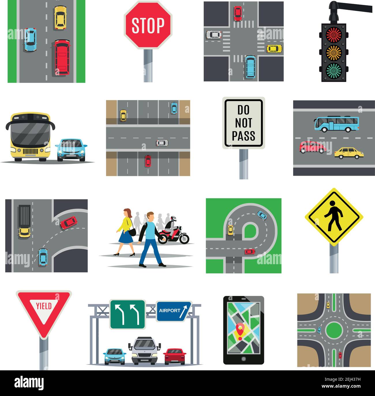 Feux de signalisation et réglementations routes intersections règles de ...
