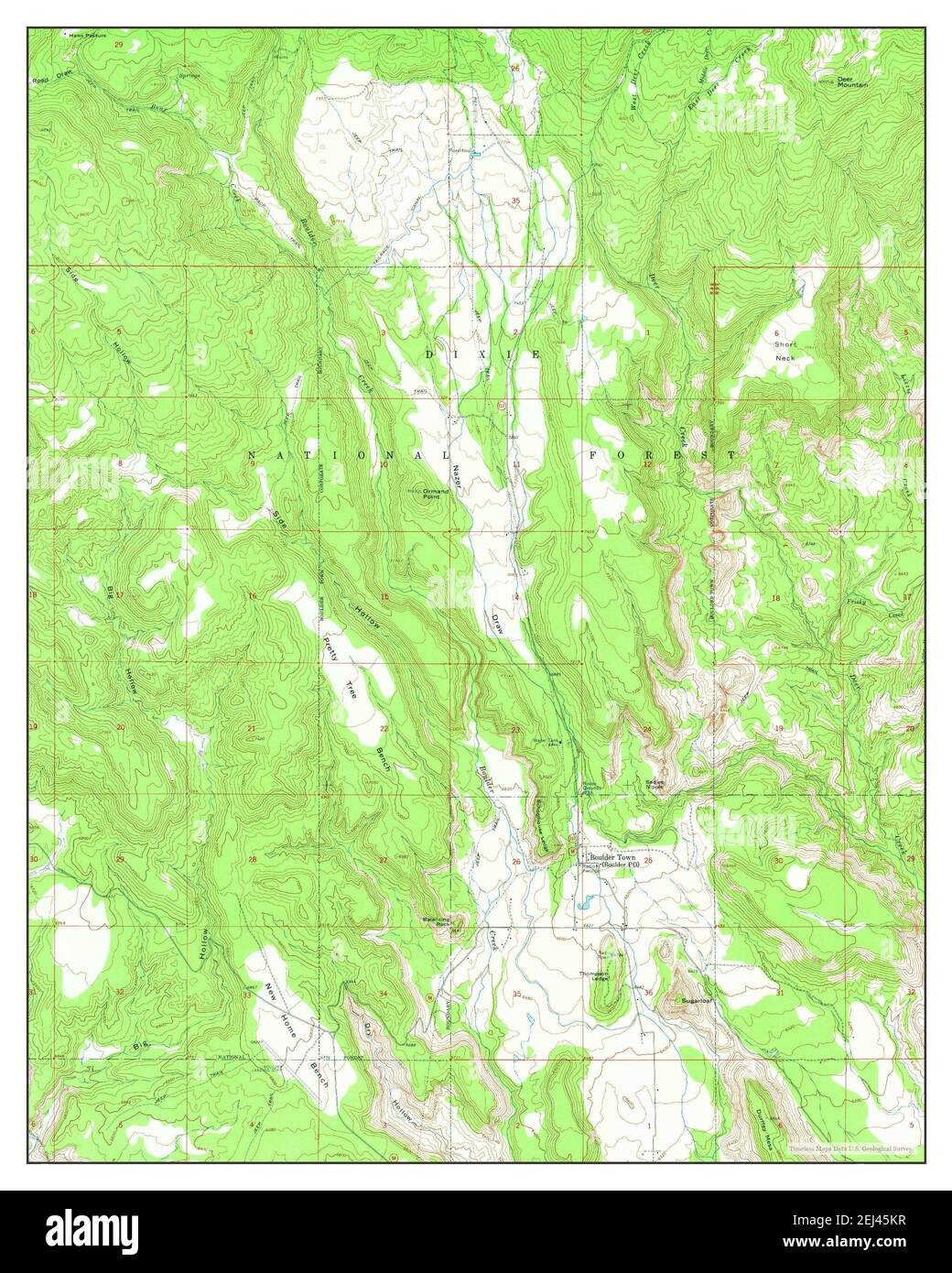 Carte de la ville de rocher en utah Banque de photographies et d’images ...