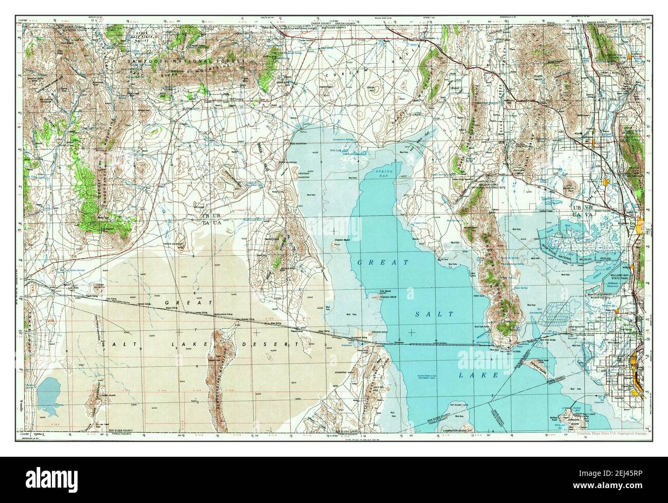 Carte de la ville de brigham, utah Banque de photographies et d’images ...