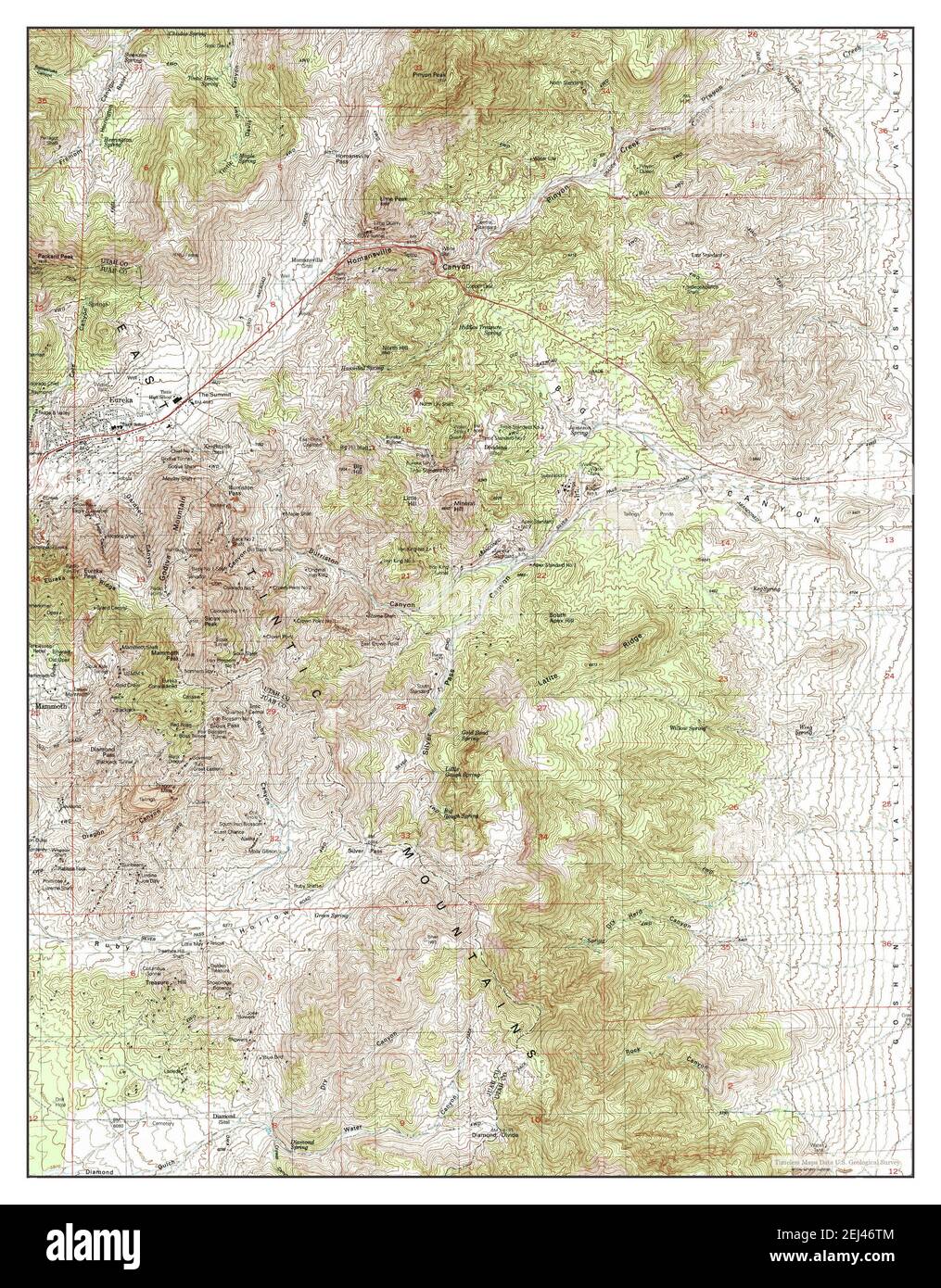 Eureka, utah, carte Banque de photographies et d’images à haute ...