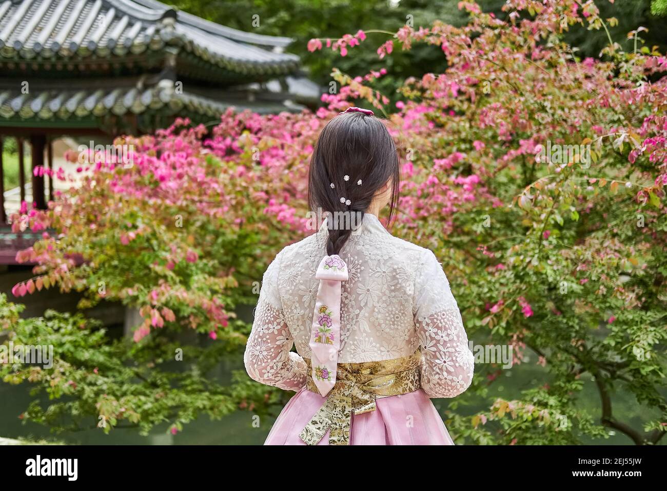 Hanbok femme Banque de photographies et d’images à haute résolution - Alamy