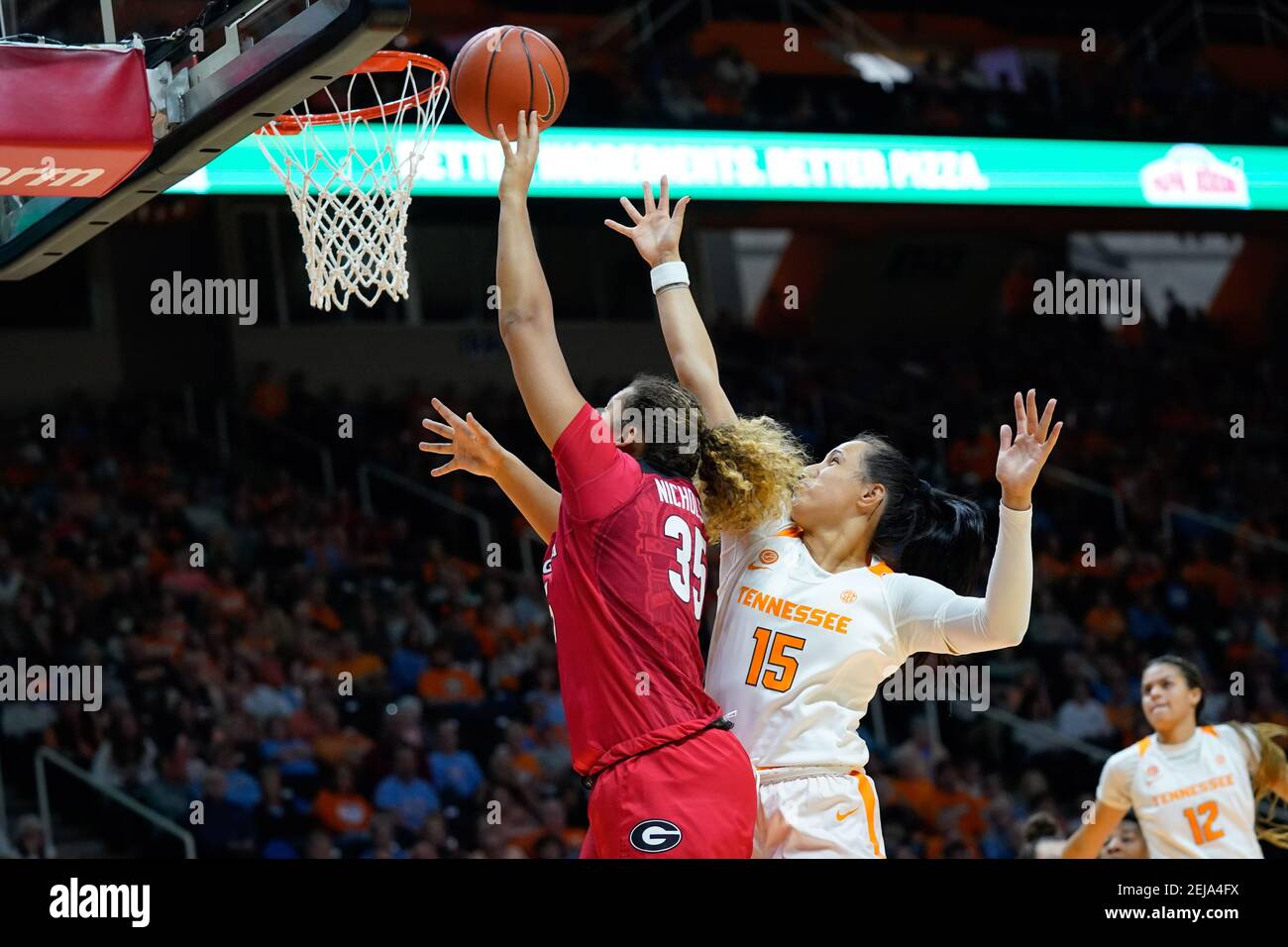 12 janvier 2020 : Javyn Nicholson #35 des Georgia Lady Bulldogs fait ...