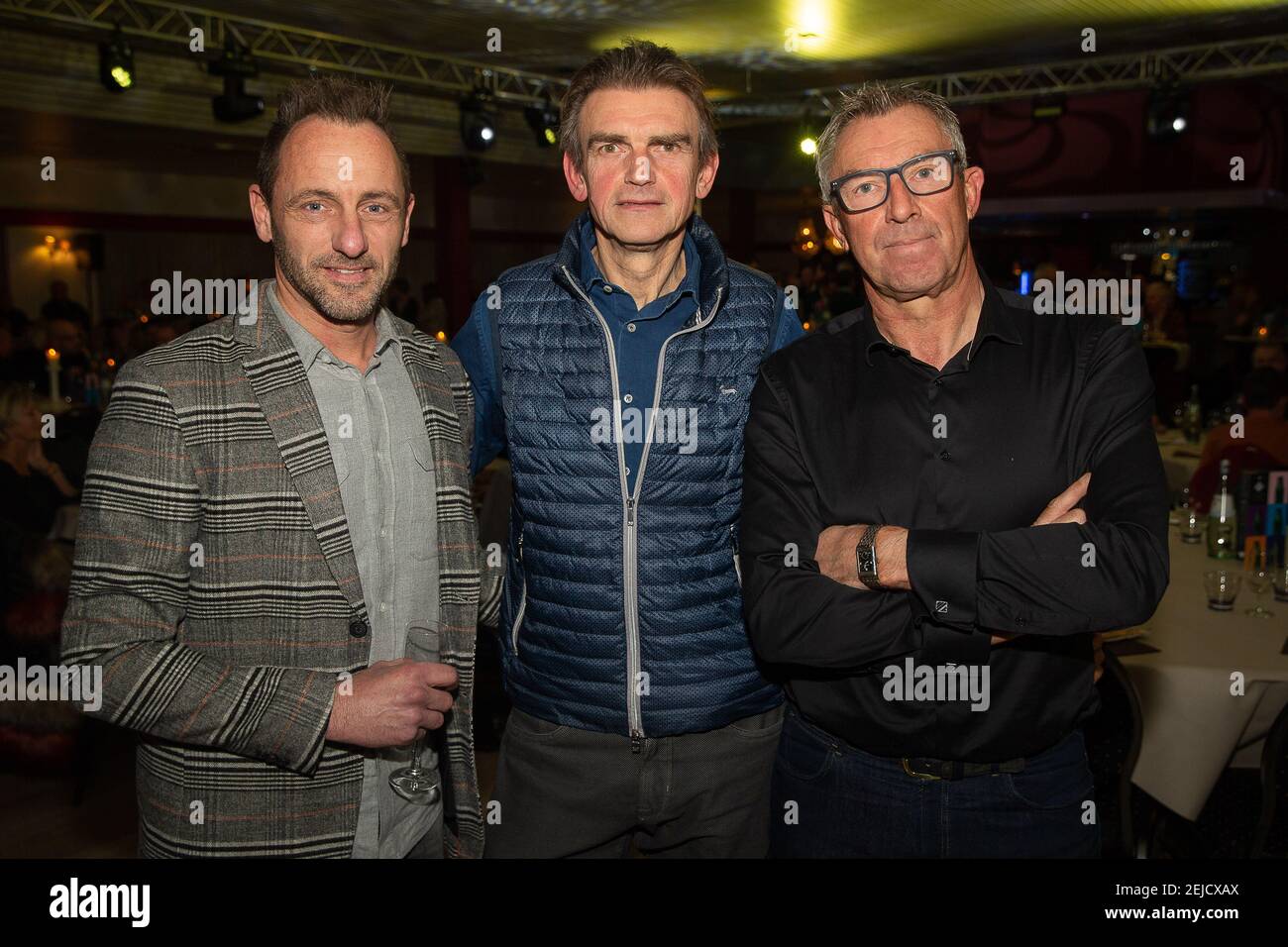 L'ancien cycliste belge Fons de Wolf (C) photographié lors de la ...