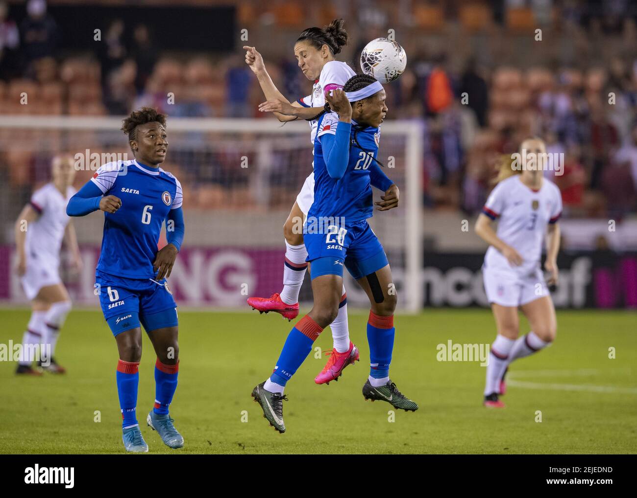 28 janvier 2020: La défenseuse olympique de football d'Haïti Kethna ...