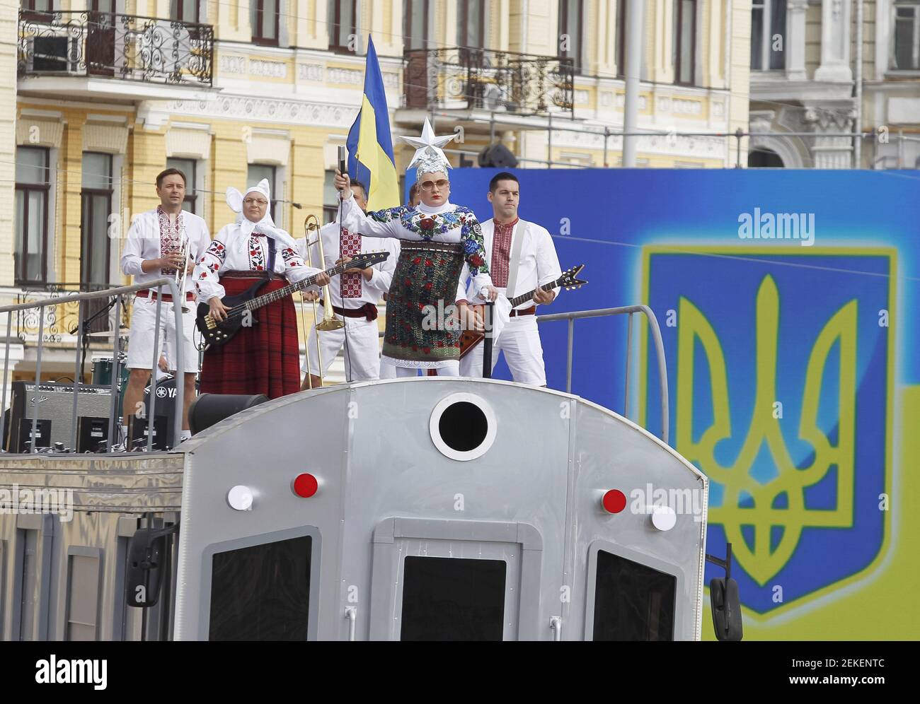 Verka Serduchka (comédien ukrainien et chanteur Andriy Danylko) se ...
