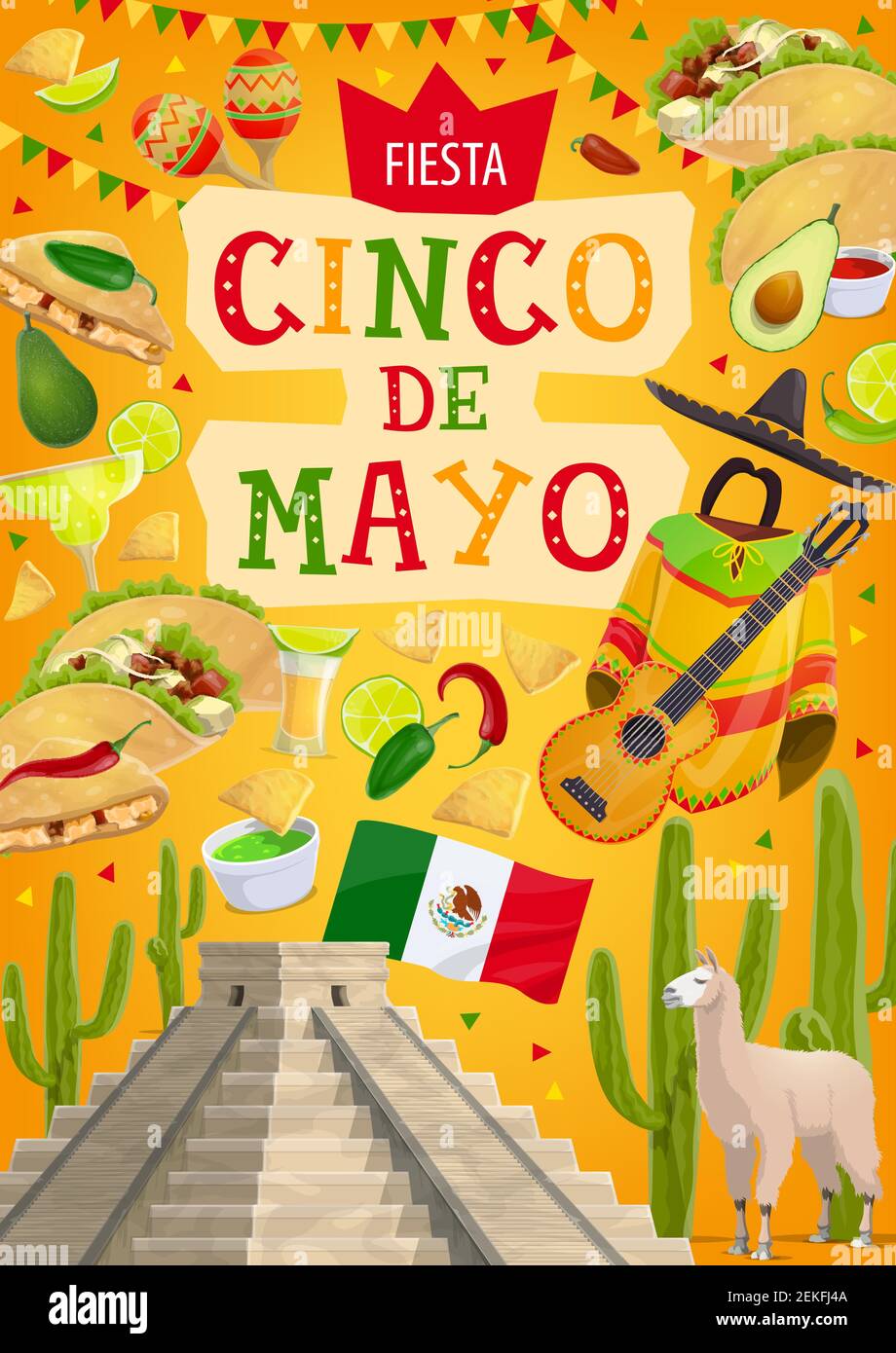 Fête du Cinco de Mayo et fête traditionnelle mexicaine du 5 mai ...