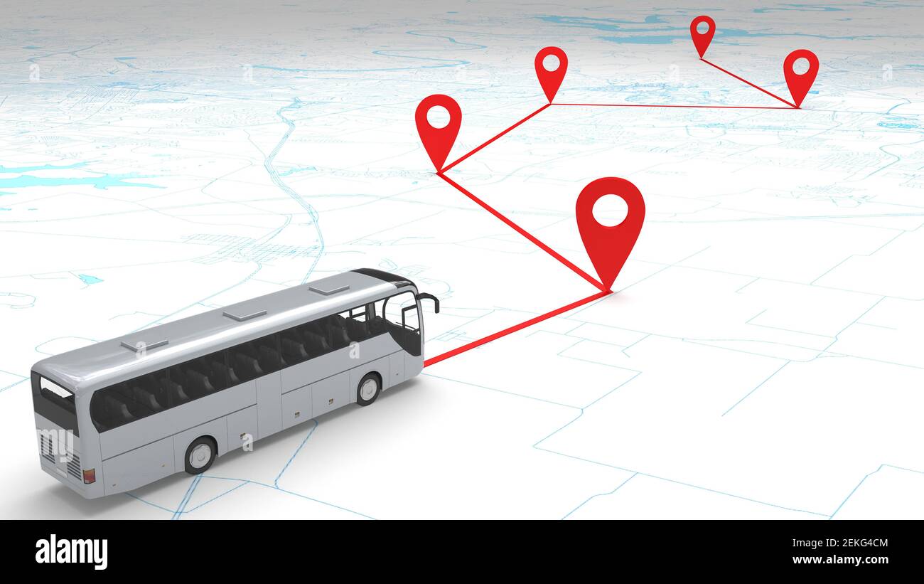 Route des bus Banque de photographies et d’images à haute résolution ...