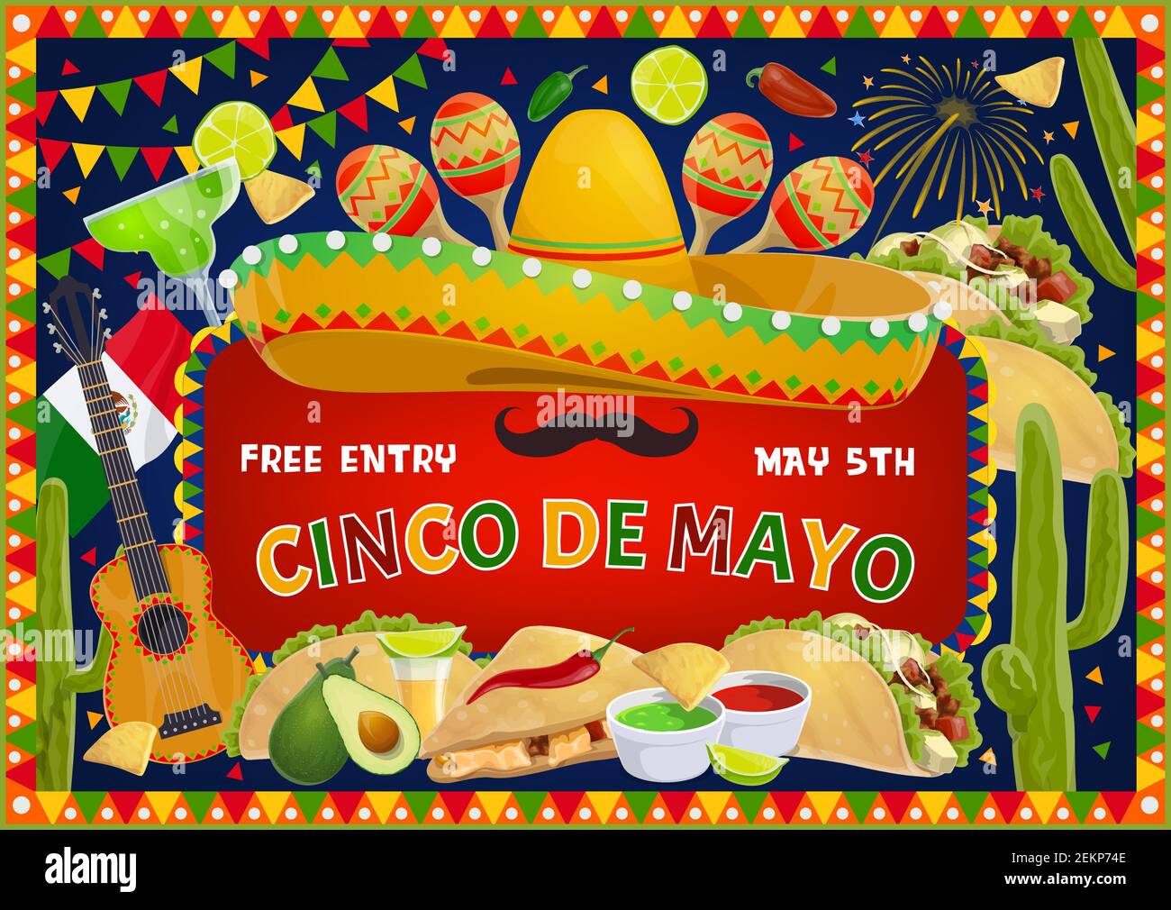 Accueil Cinco de Mayo et feux d'artifice fiesta dans le cadre de ...