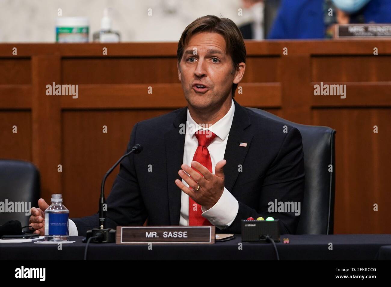 Le sénateur Ben Sasse (R-NEB.) fait une déclaration liminaire lors de l ...
