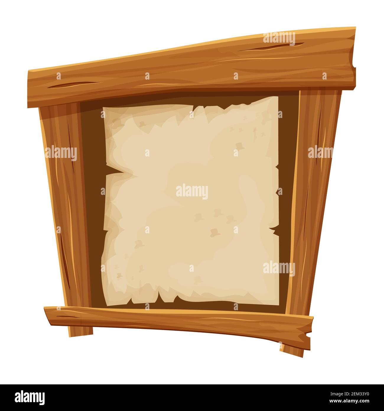 Parchemin vierge western Banque d'images vectorielles - Alamy