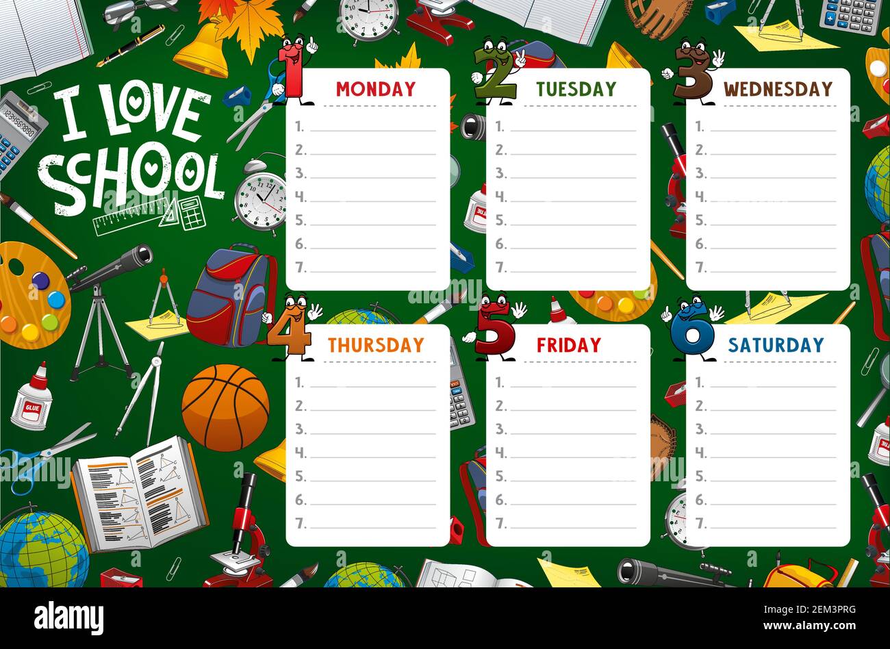 Calendrier scolaire, horaire hebdomadaire et tableau des classes d ...