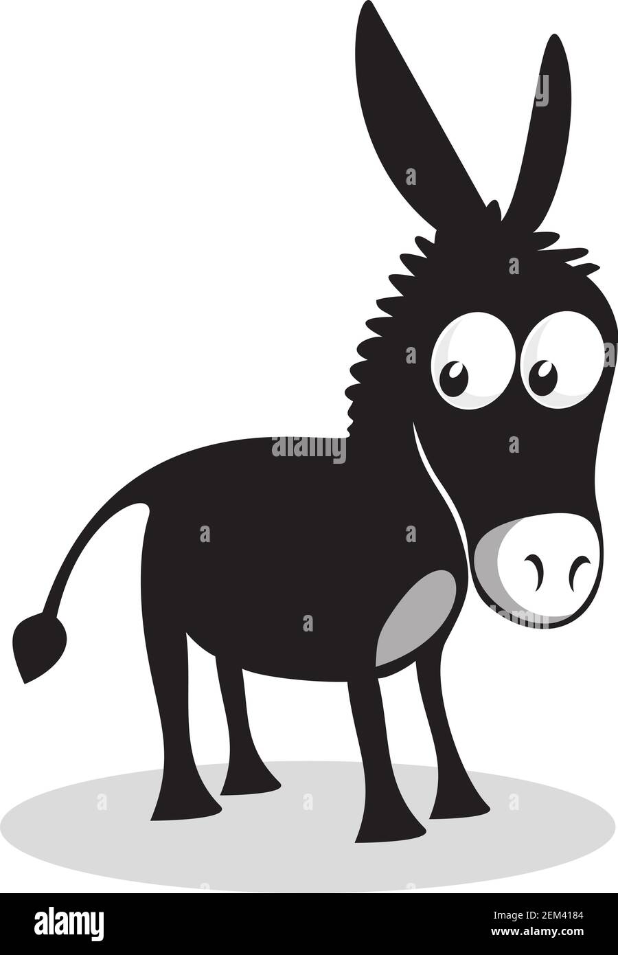 Illustration d'un âne de dessin humoristique Image Vectorielle Stock ...