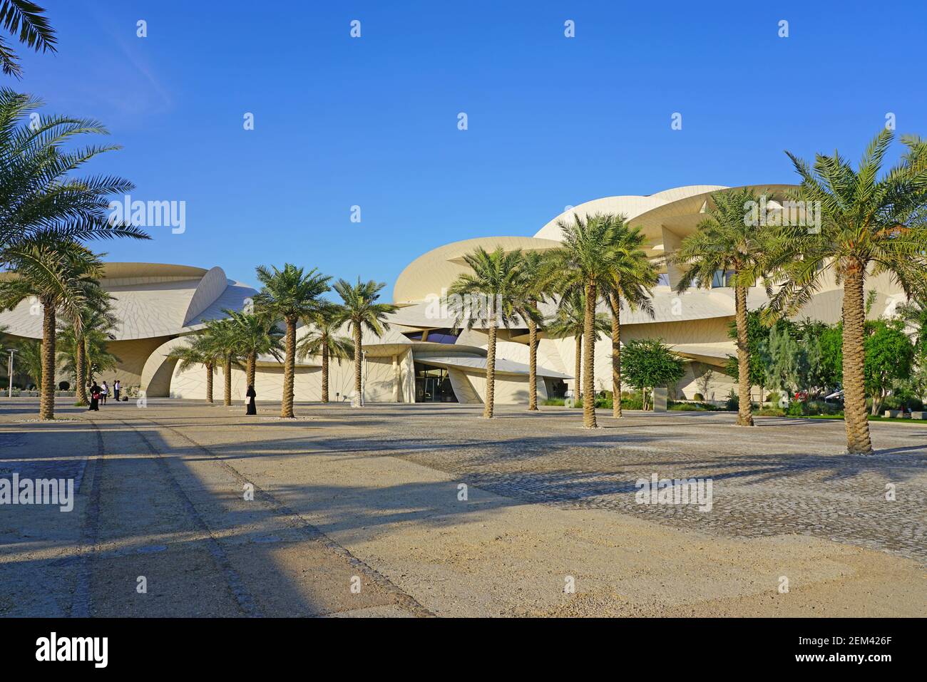 DOHA, QATAR - 12 DEC 2019- Vue du nouveau Musée national du Qatar ...