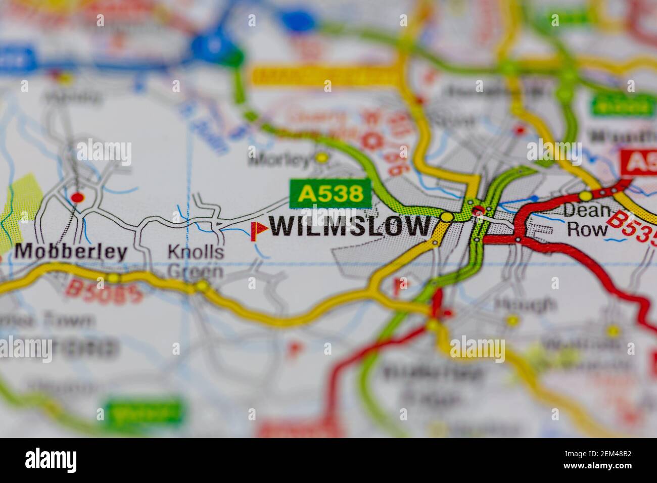 Carte de wilmslow Banque de photographies et d’images à haute ...