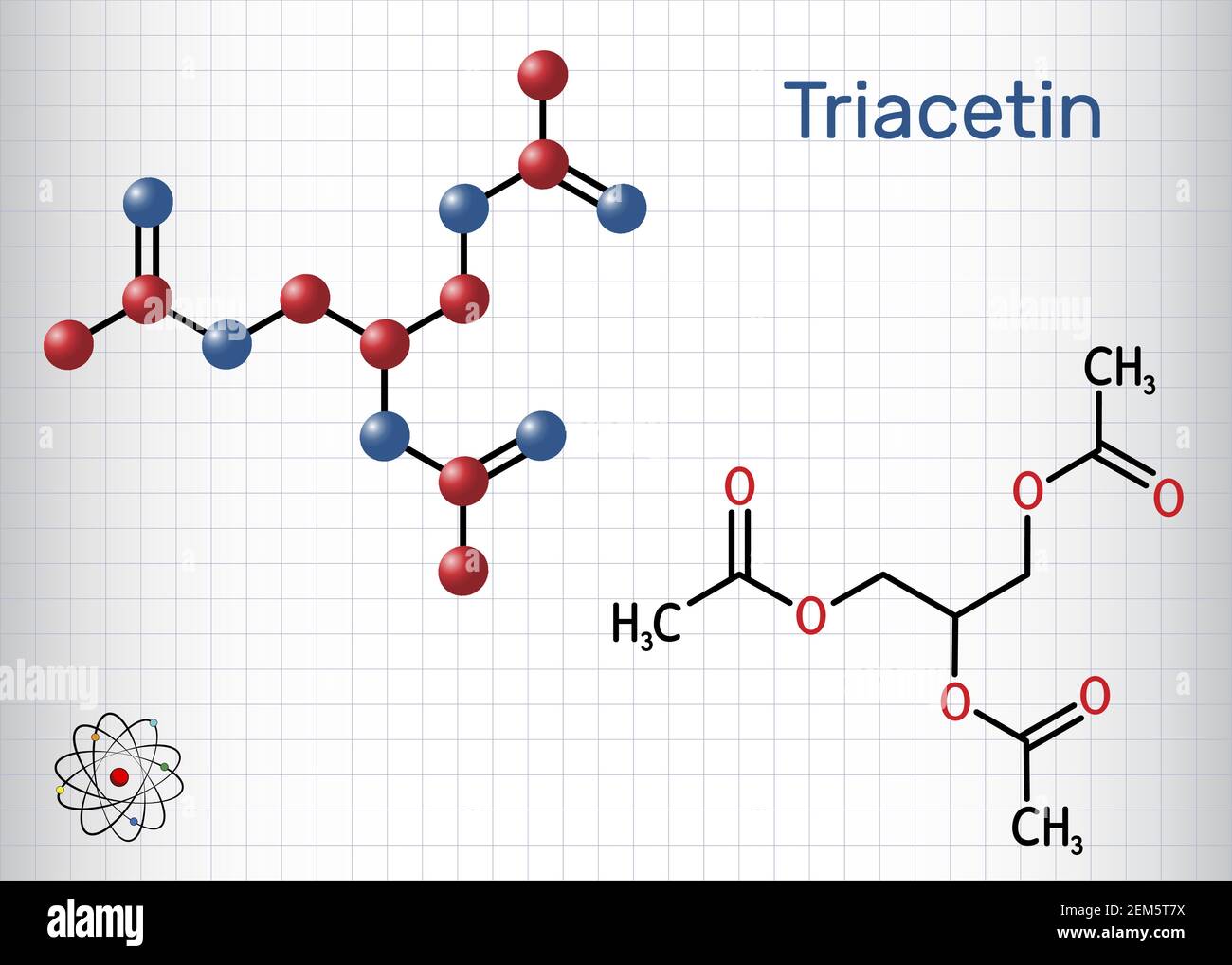 Triglyceride molecule Banque d'images vectorielles - Alamy