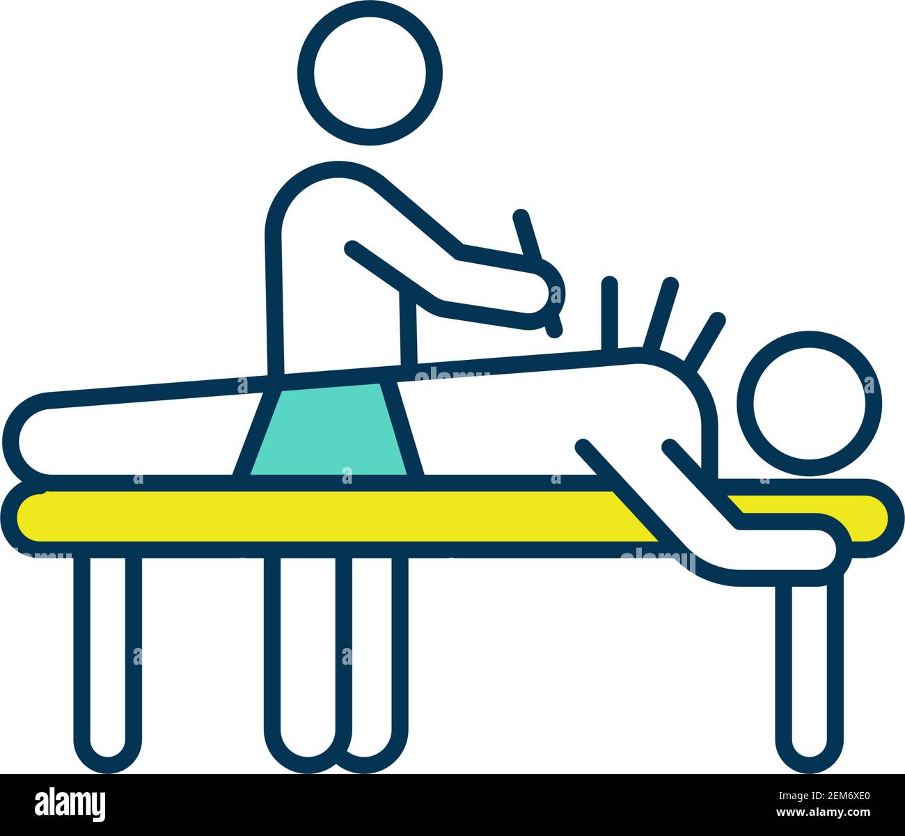 Dessin humoristique acupuncture Banque d'images vectorielles - Alamy