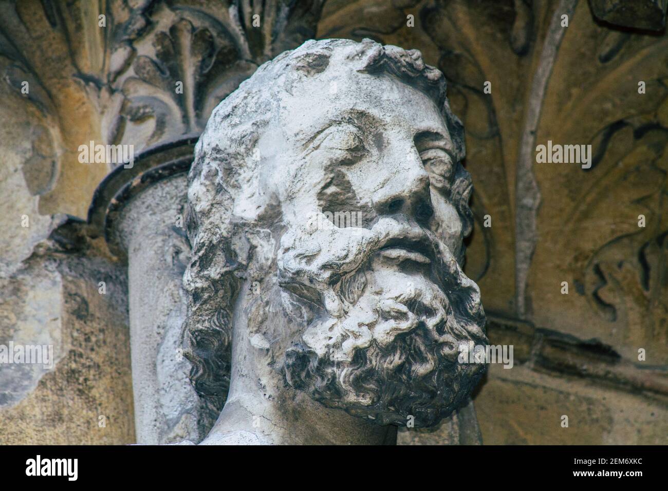 Reims France 24 février 2021 façade extérieure de la cathédrale notre ...