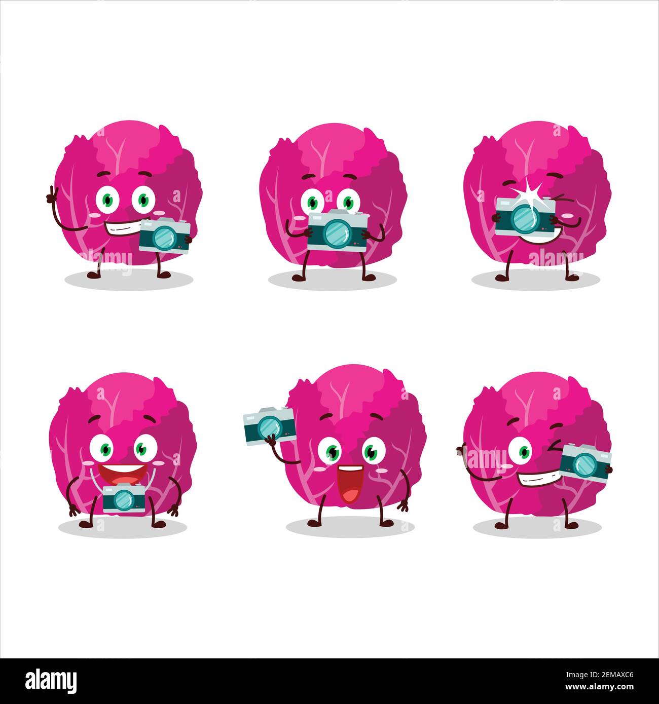 Photographe profession émoticône avec personnage de dessin animé de ...