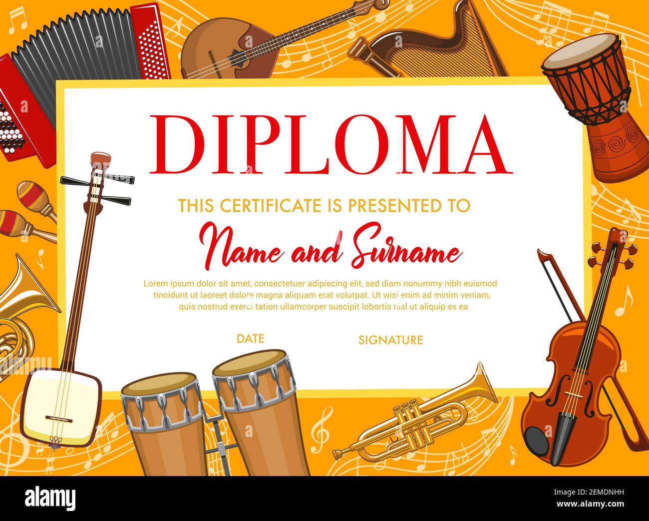 Instruments de musique japonais Banque d'images vectorielles - Alamy