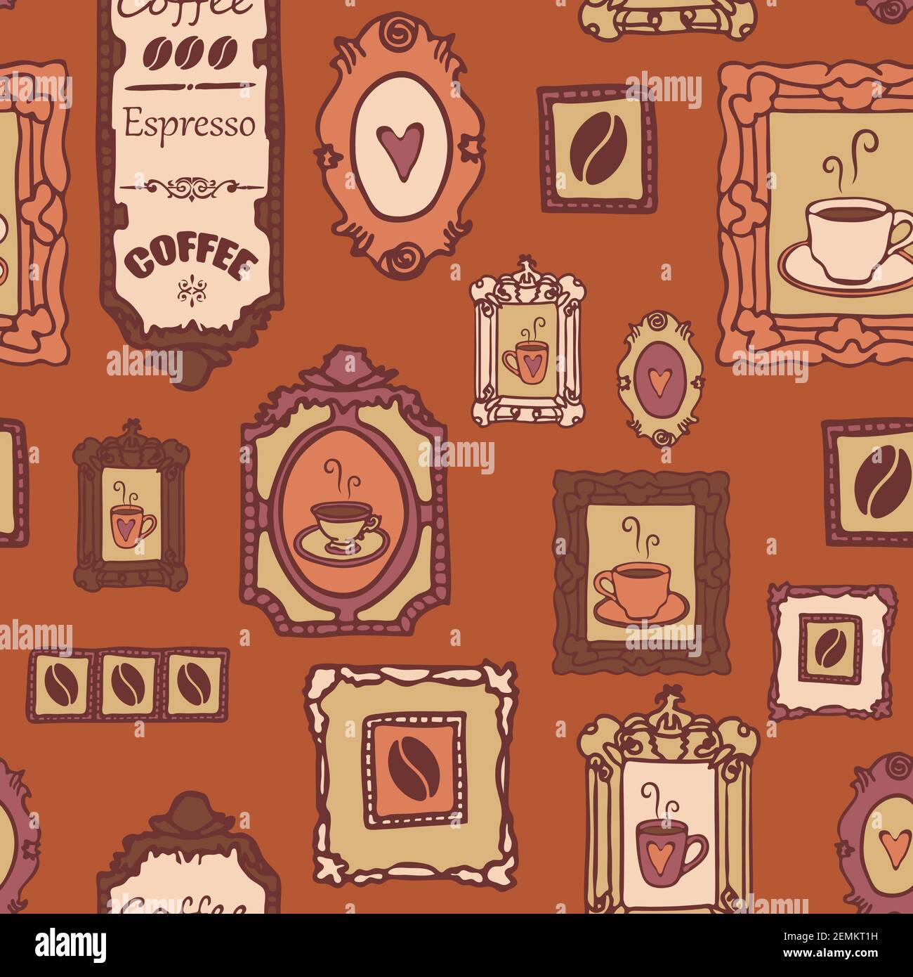 Café sur la place Banque d'images vectorielles - Alamy