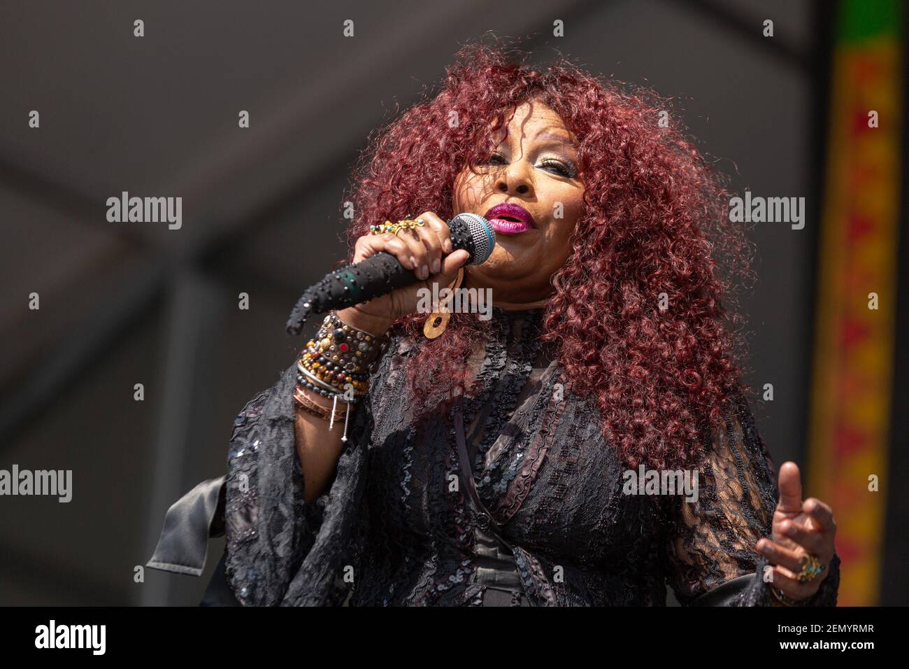 Chaka Khan (Yvette Marie Stevens) lors du festival du Jazz et du ...