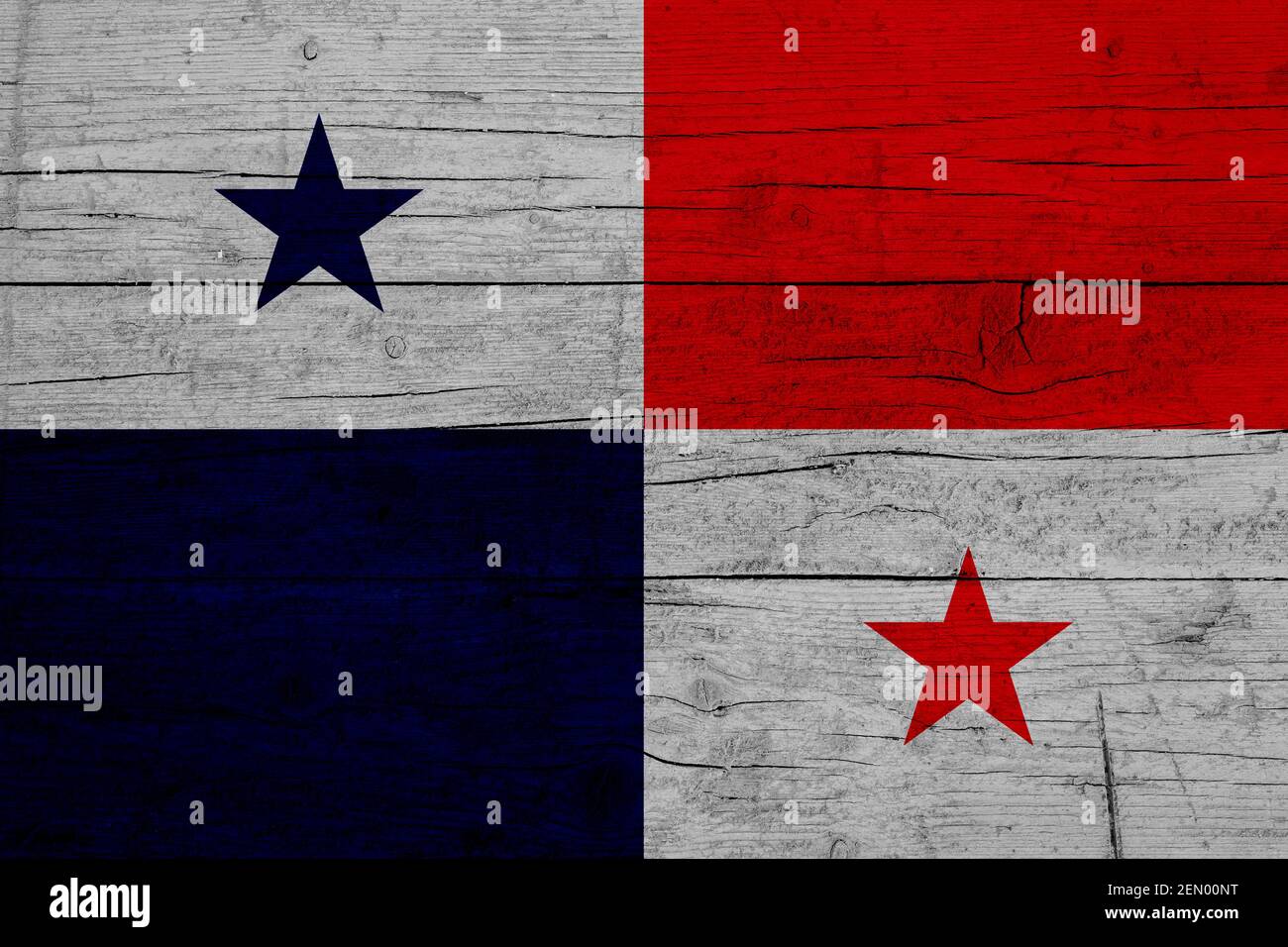 Drapeau du Panama. Texture en bois du drapeau de Panama Photo Stock - Alamy