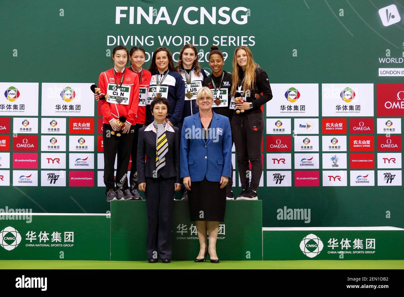 Les lauréats Maddison KEESEY et Anabelle SMITH d'Australie, Shan LIN et ...