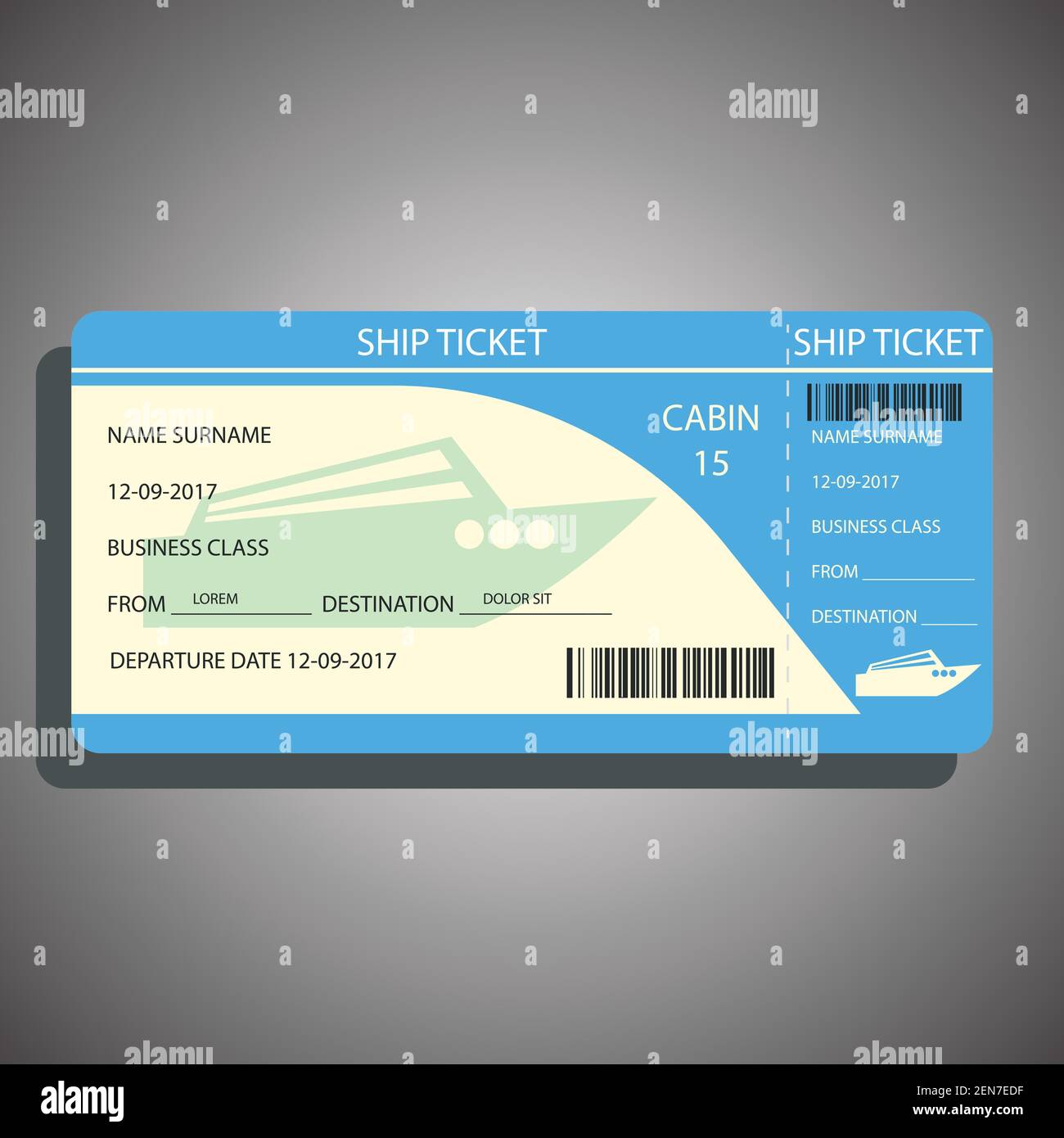 Embarquement des navires Banque d'images vectorielles - Alamy