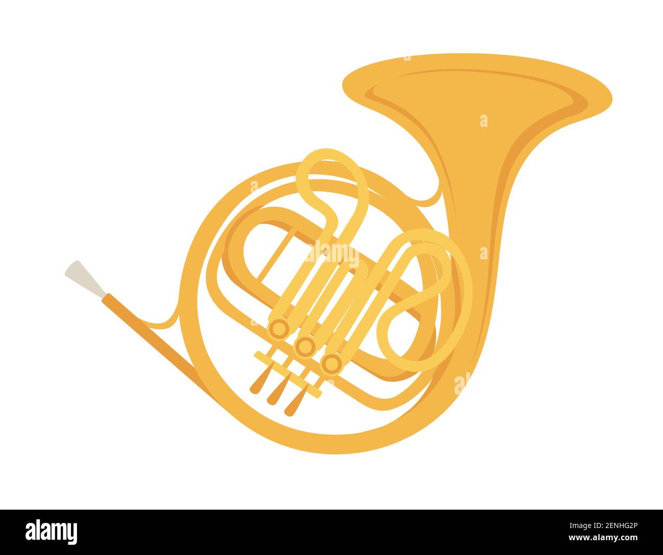 Horn musical instrument Banque de photographies et d’images à haute ...