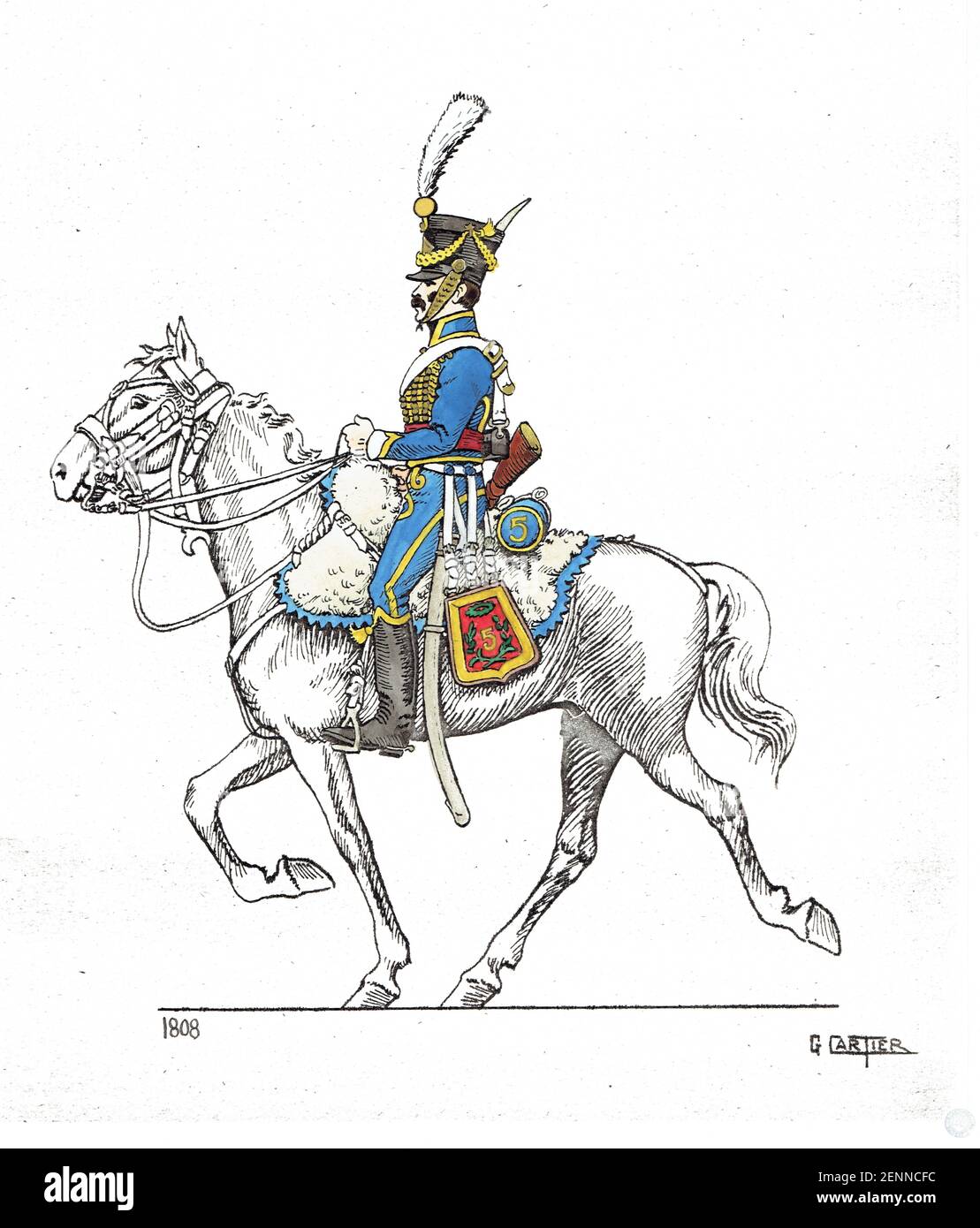 5e hussards Banque d'images détourées - Alamy