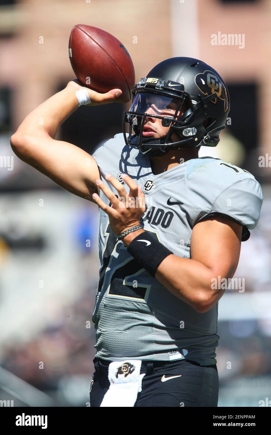 14 septembre 2019: Le quarterback des Buffaloes du Colorado Steven ...