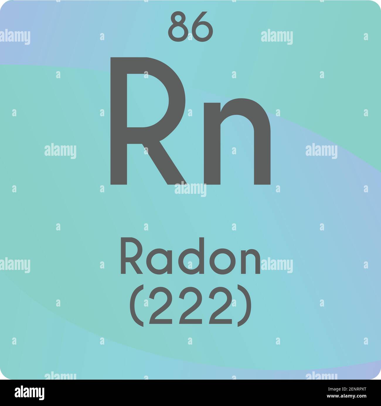 Gaz rare radon Banque d'images vectorielles - Alamy