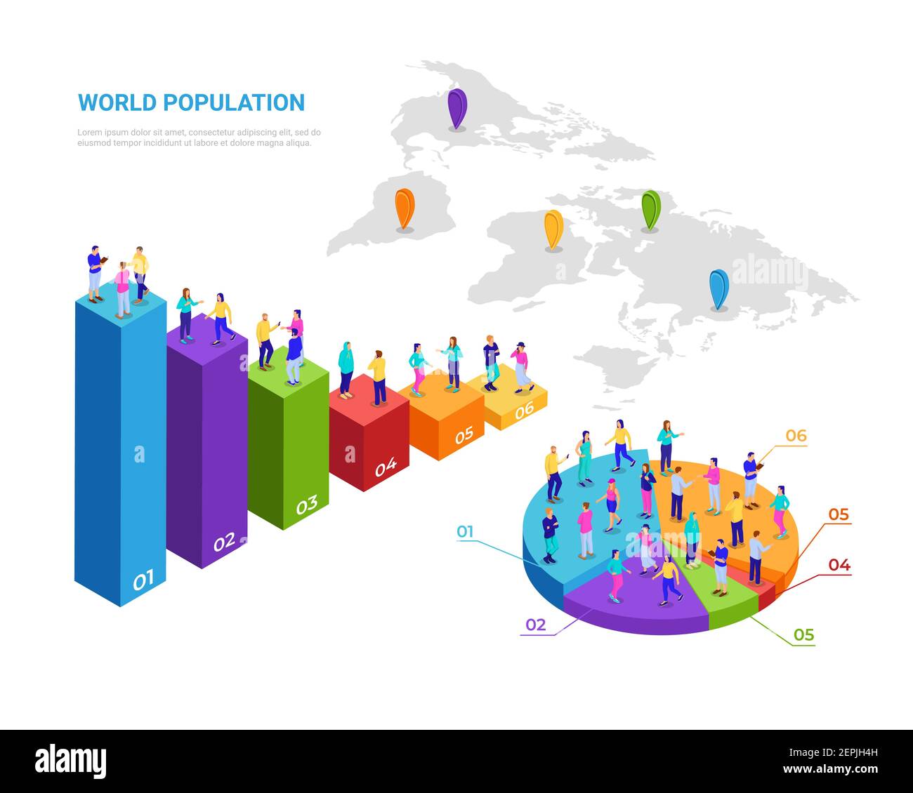 World population chart Banque de photographies et d’images à haute ...
