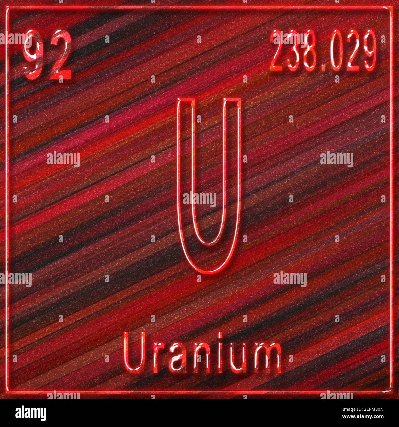 Symbol chemical element uranium Banque d'image et photos - Alamy