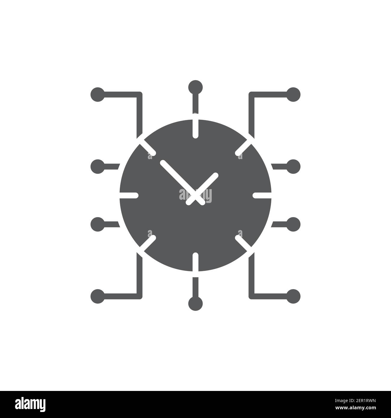 Icône en temps réel, couleur, ligne, vecteur de contour, pictogramme de ...
