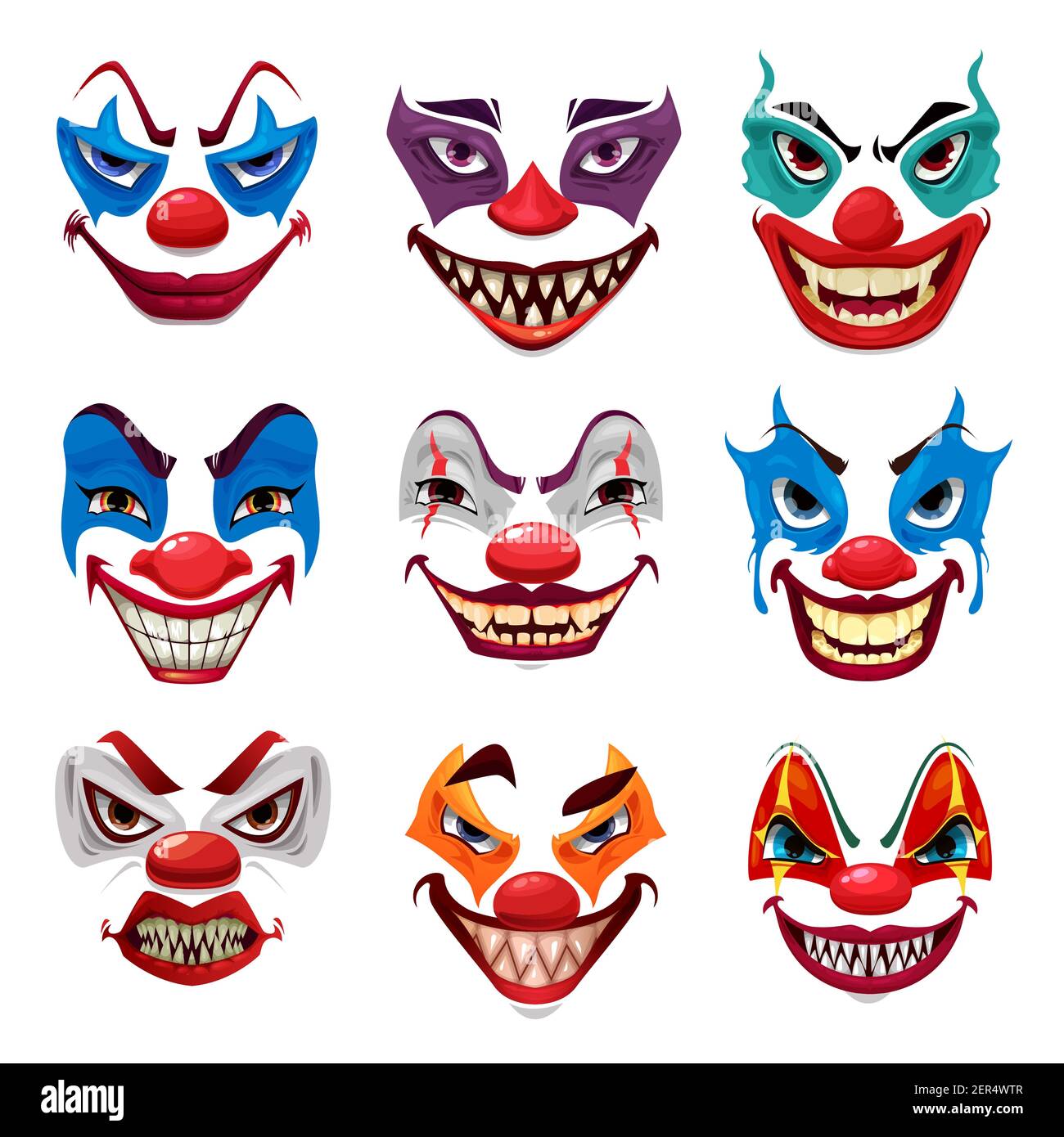 Masques arlequin Banque d'images vectorielles - Alamy