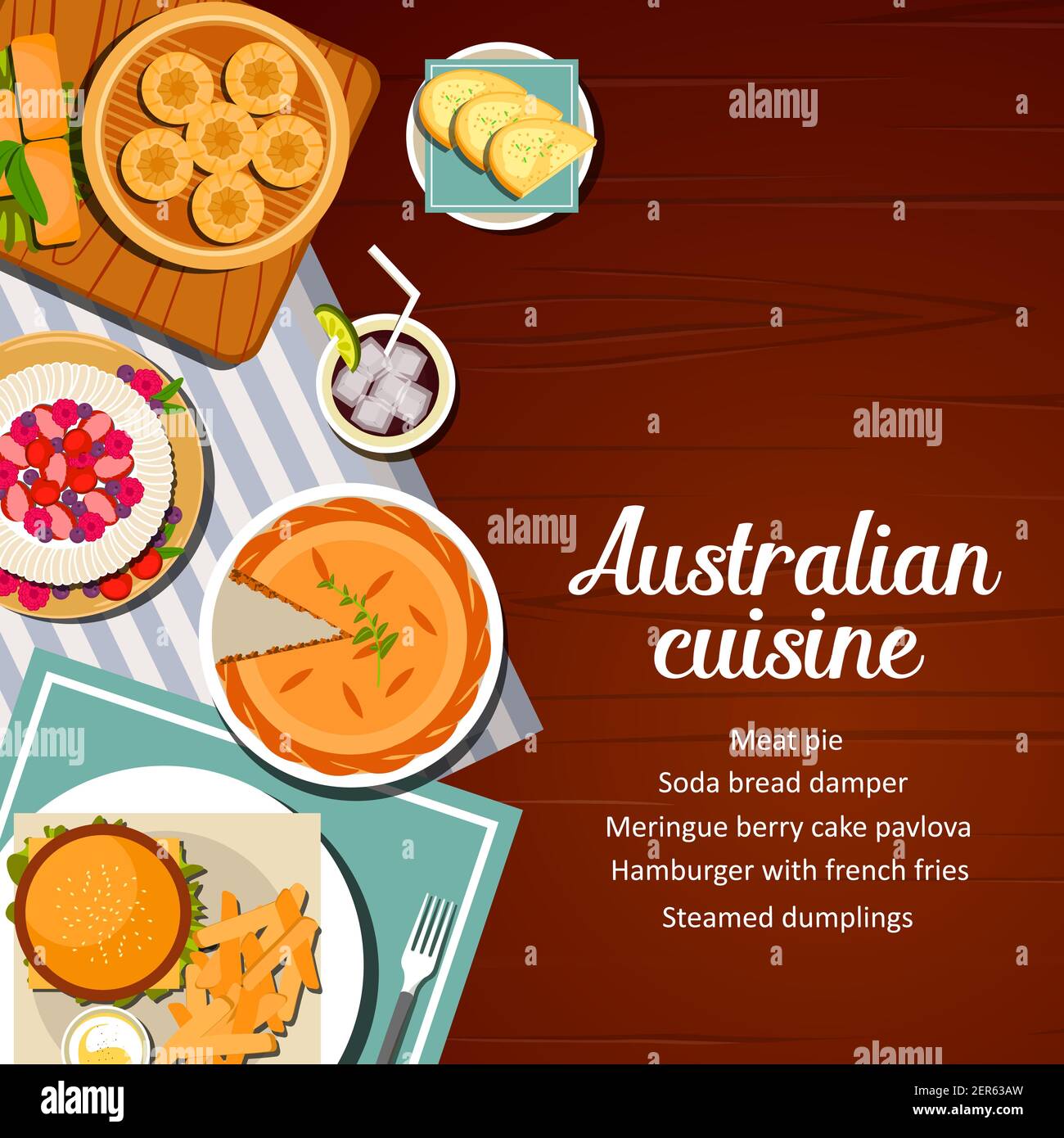 Cuisine australienne menu repas et plats, restaurant australien dîner ...
