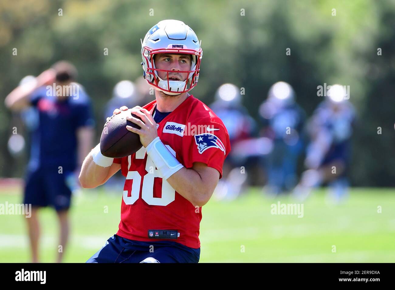 31 mai 2018 : le quarterback des Patriots de la Nouvelle-Angleterre ...