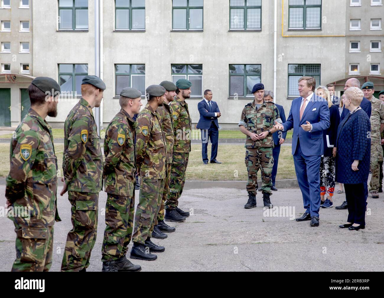 15-06-2018 le roi Rukla Willem-Alexander avec le président Dalia ...